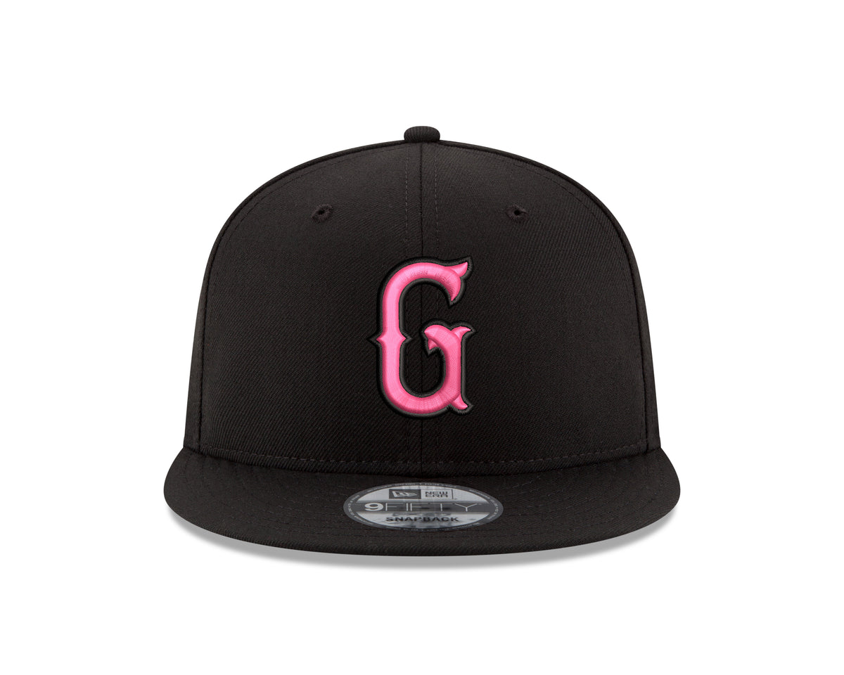 Greenville Drive New Era Black 9FIFTY Pink G Hat – Greenville Drive ...