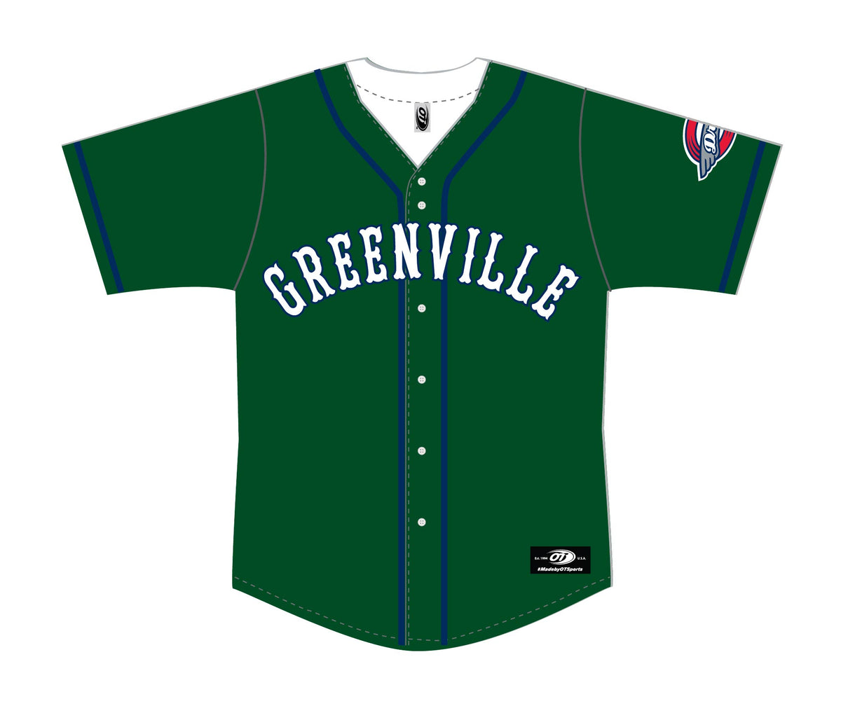 Greenville Drive OT Sublimated Green Sunday Replica Jersey – Greenville ...