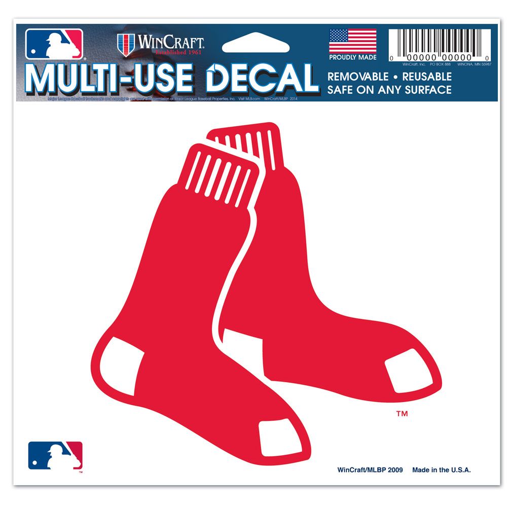 Boston Red Sox Wincraft Multi Use Dangling Socks Decal – Greenville ...